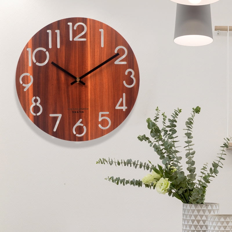 Click here for Xingzhiyang Living Room Circular Wooden Clock  Nor... prices
