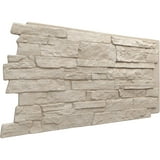 Ekena Millwork 49"W x 25 1/2"H x 1 1/4"D Acadia Ledge Stacked Stone ...
