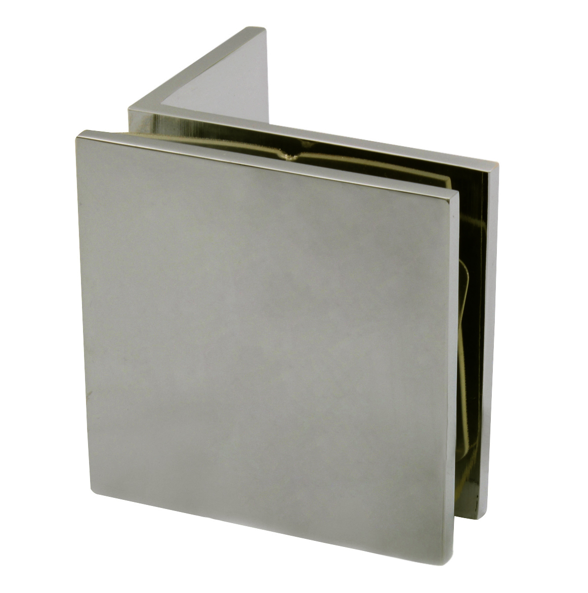 CRL SGC037BN Brushed Nickel Fixed Panel Square Clamp With Small Leg ...