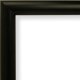 Craig Frames Bullnose Contemporary Black Composite Picture Frame ...