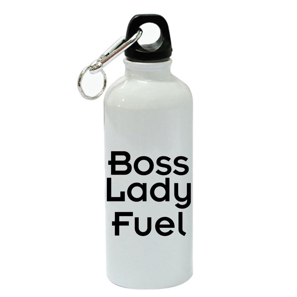 Boss Lady Fuel White Aluminum Sports 20 oz Water Bottle - Walmart.com