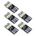 5Pcs USB LED Lamp Night Light Pocket Card Lamp Keychains LED Reading ...