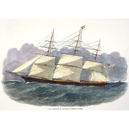 Sovereign Of The Seas, 1853. /Namerican Clipper Ship Designed By Donald ...