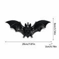 2Pcs Halloween Hanging Bats Decorations,Creepy Flying Rubber Bats Decor ...