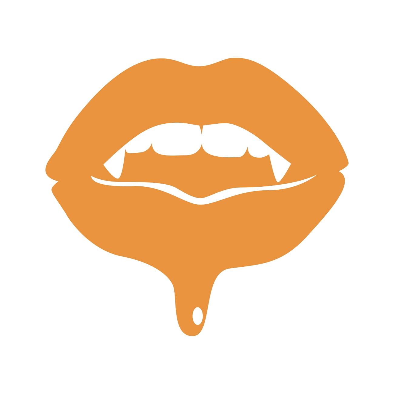 Bloody Fang Teeth and Lips Sticker Decal Die Cut - Self Adhesive Vinyl ...