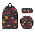Dinosaur illustration Backpack Set,3PCS Backpack Set with Insulated ...