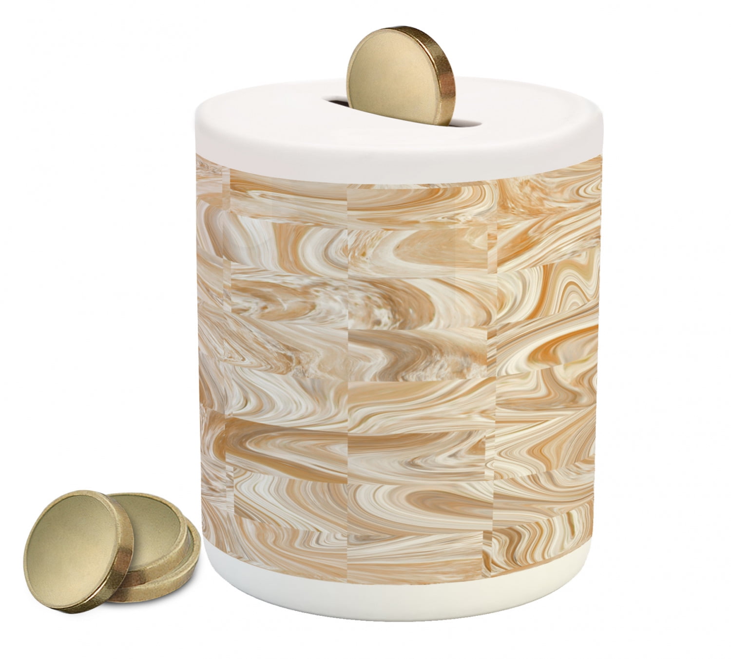 Marble Print Piggy Bank, Traditional Vintage Marble Stone Patterns with ...