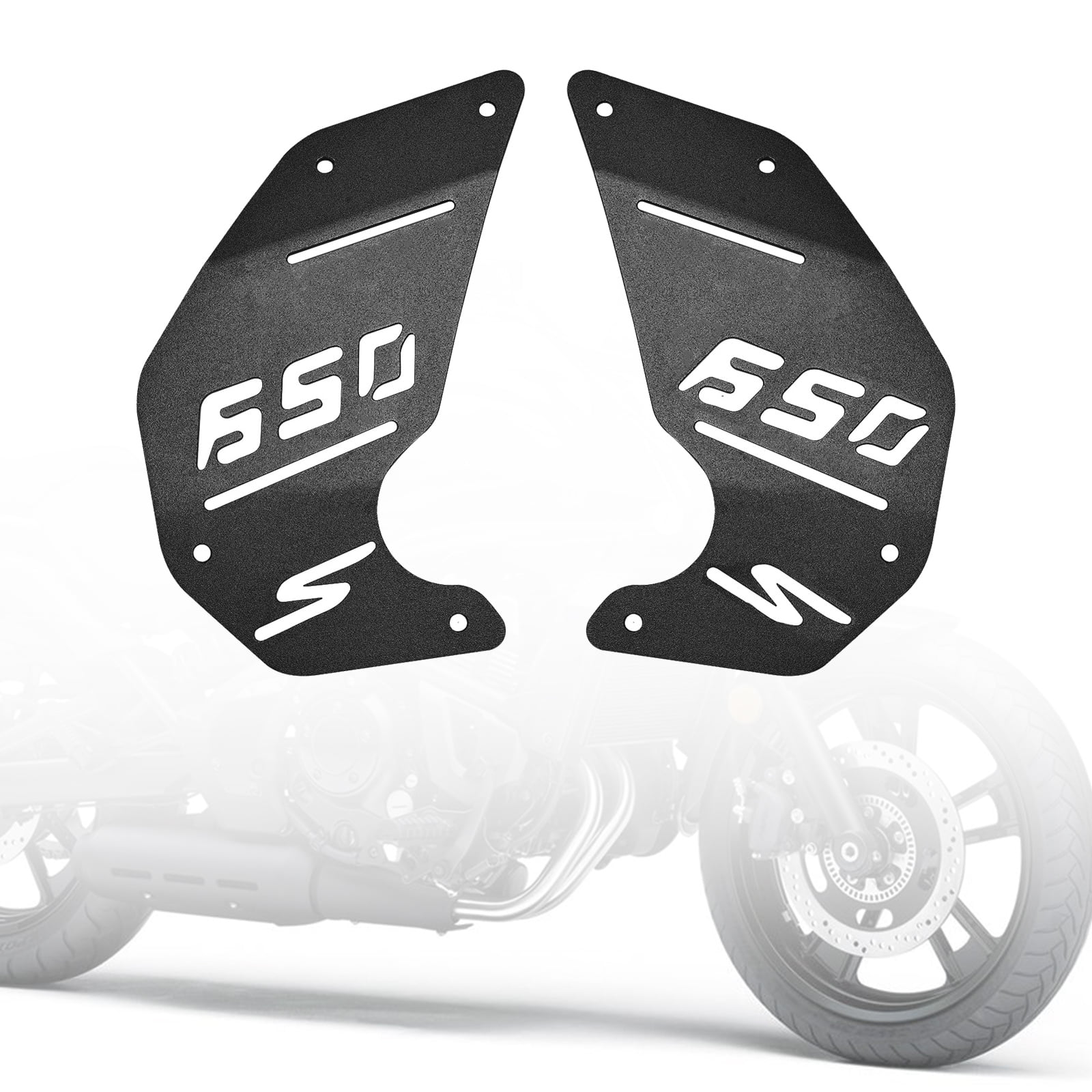Engine Cover Plate Side Panel Black For Kawasaki Vulcan S En650 Vn650 ...