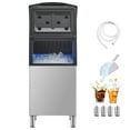 300lb Commercial Ice Storage Bin, Stainless Steel Ice Maker Machine Bin ...