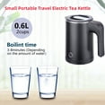DREAMOSA Small Electric Kettle 0.6L Stainless Steel Travel - Walmart.com