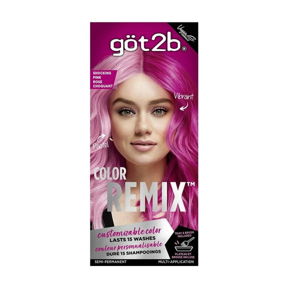 got2b Color Remix, Customizable Semi-Permanent Hair Color, 093 Shocking ...