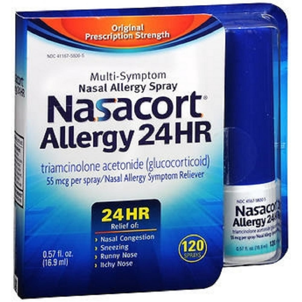 Nasacort - Allergy Relief - 55 mcg Strength - Liquid - 0.57 oz ...
