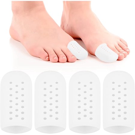 SICED Silicone Toe Protector, 5 Pairs Gel Silicone Toe Sleeve, Cuttable ...
