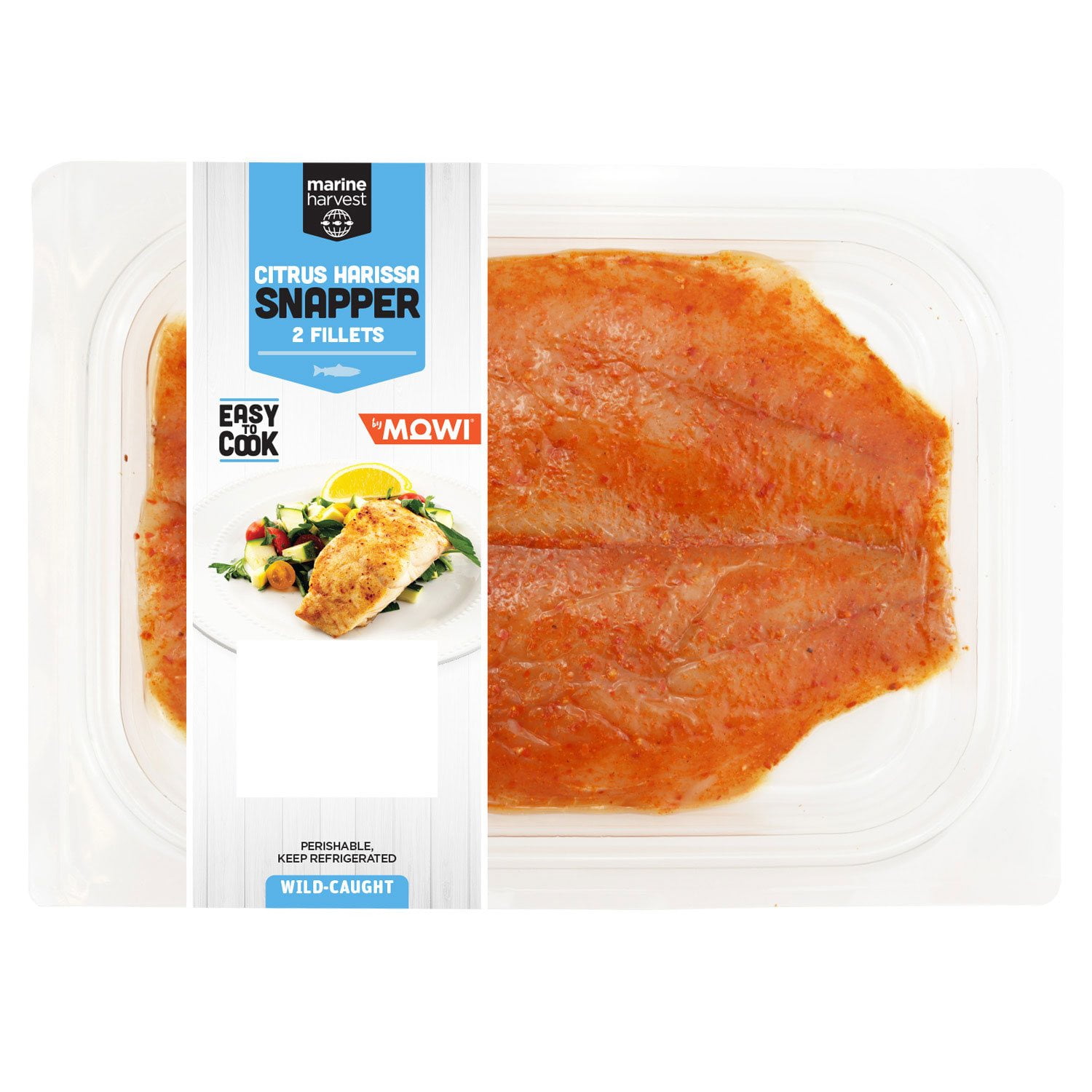 MOWI Wild Caught Red Snapper Citrus Harissa, priced per pound ...