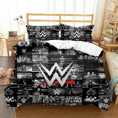 Wwe 3d Digital Print Duvet Cover Sheet Three Piece Bedding - Walmart.ca