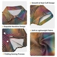Dailycode Small Short Sleeve Button Down Shirts Colorful Curve Lines ...