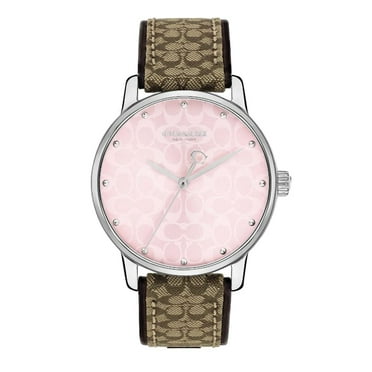 Coach Women's Grand, Stainless Steel Quartz Watch with Black Dial and ...