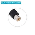 (2 Pack) Speaker Wire RCA Female Plug Jack Connector Adapter to Bare ...