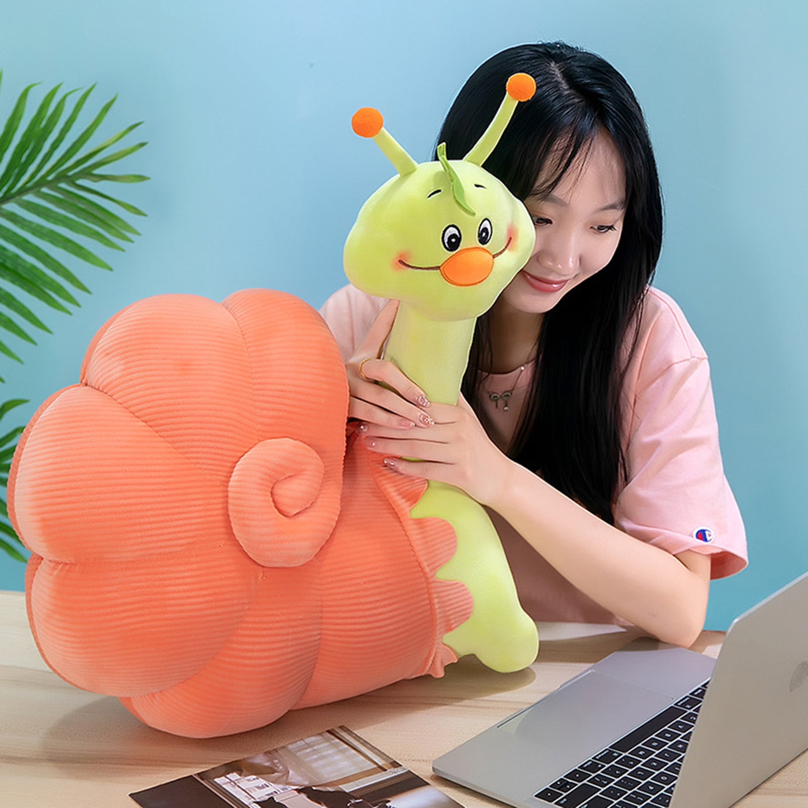 Anvazise Snail Plush Toy Fully Filled Lovely Mollusk Doll Plushies Soft ...