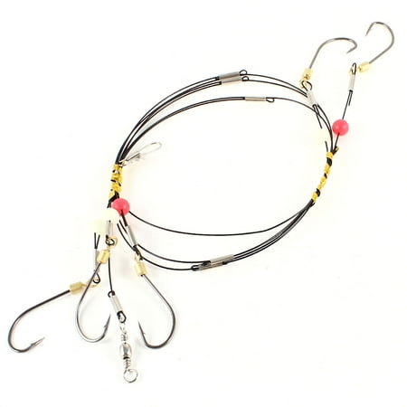 Fish Rig Line Size 20# Fishing Hooks Connection Wire Leader Set ...