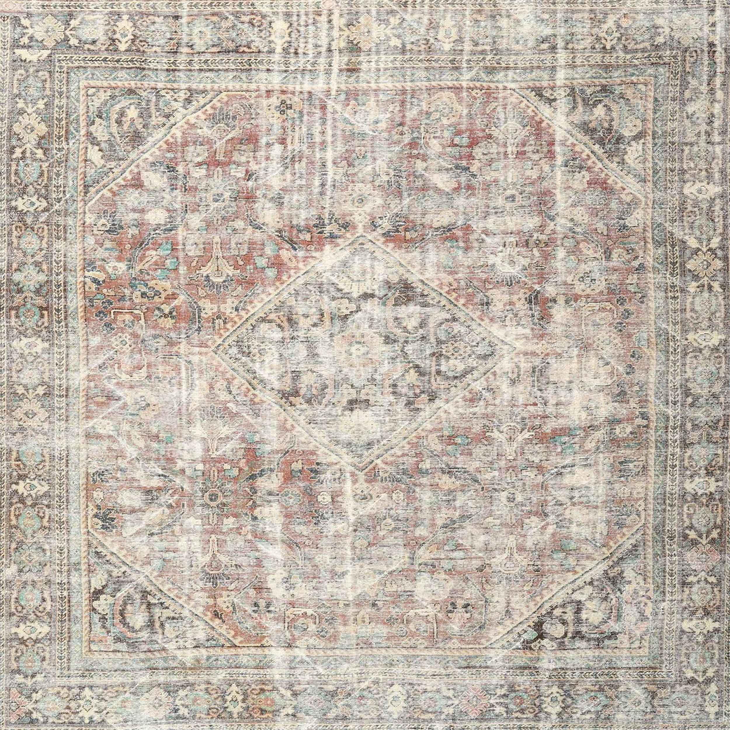 Ahgly Company Indoor Square Traditional Desert Sand Beige Persian Area ...