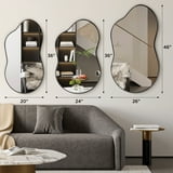 TEWLOSS Irregular Wall Mirror Cloud Shaped Asymmetrical Mirrors for ...