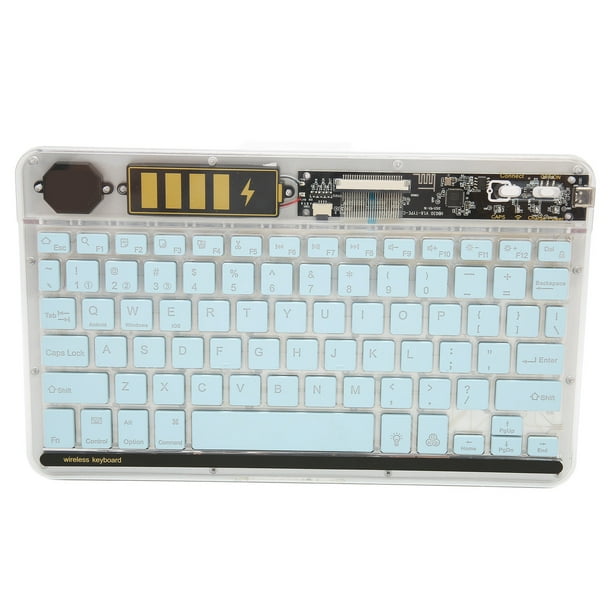 Cordless BT Keyboard Mouse Combo, BT5.1 2.4G Dual Mode Rechargeable ...