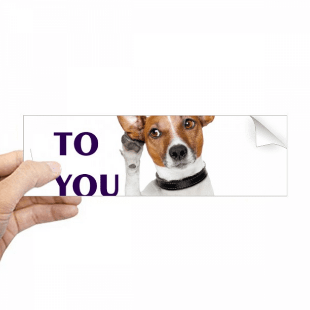 Seriously Listen Dogs Pets People Rectangle Bumper Sticker Notebook ...