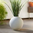 Blomus 65722 9 x 9 in. Rudea Ceramic Vase, Peat - Walmart.com