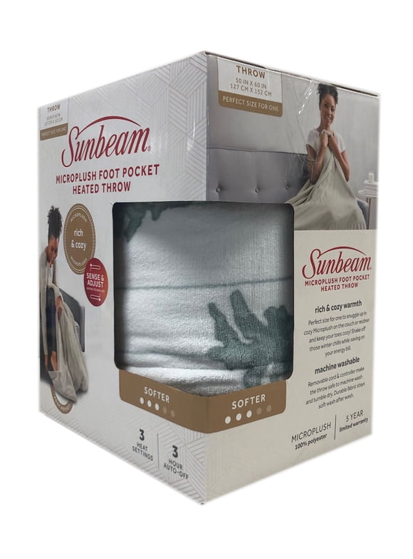 Sunbeam Heated Blankets in Electric Blankets - Walmart.com