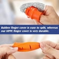 40 Pcs Finger Cots Cut Protector Anti Fingertips Sleeve Reusable Covers ...