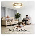 27W LED Flush Mount Ceiling Light, Dimmable Kitchen Lights - 12 Inch ...