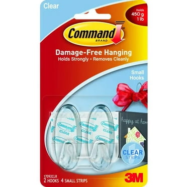3M Command Medium Wire Hooks, 2/2Packs - Walmart.com