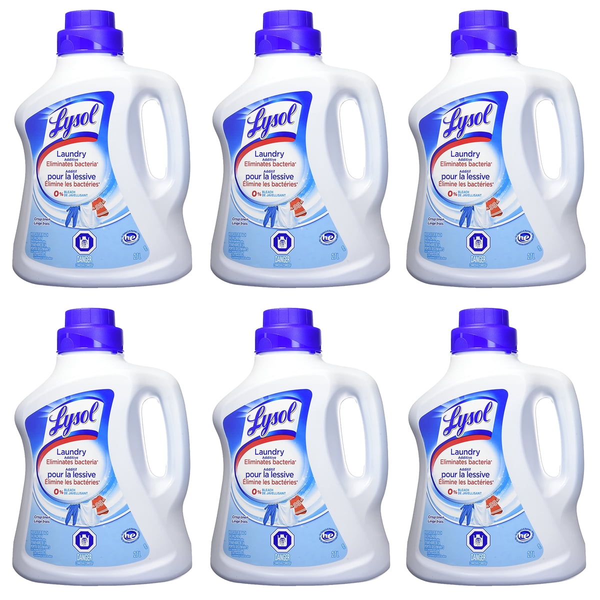 Lysol Laundry Additive, Eliminates Bacteria, 2.7L (6 pack) | Walmart Canada