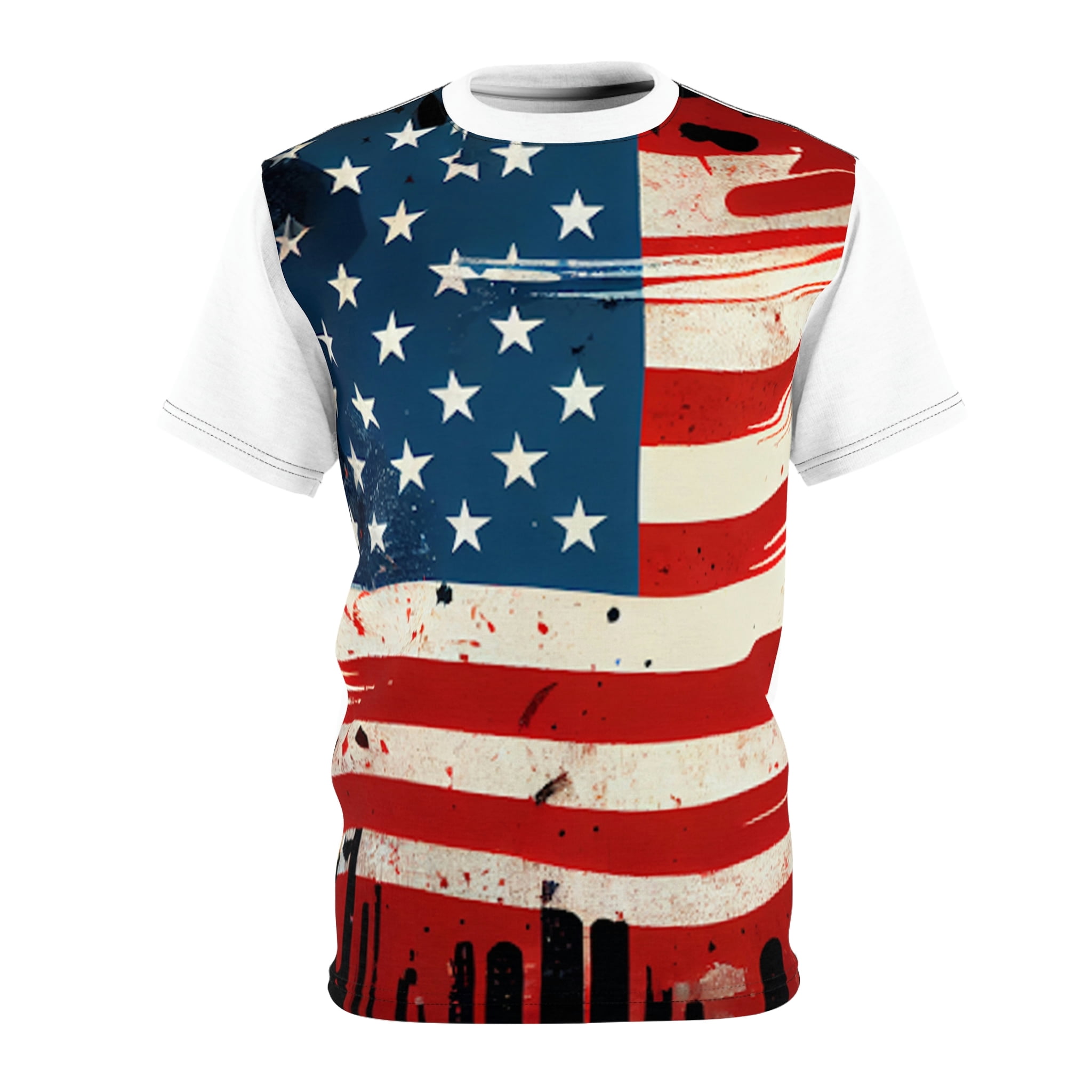 Patriot Pride: AOP American Flag T-Shirt S-3XL - Walmart.com