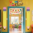 3PCS 55.1 Inch Welcome Back to School Door Cover Banner Pencil Shape ...