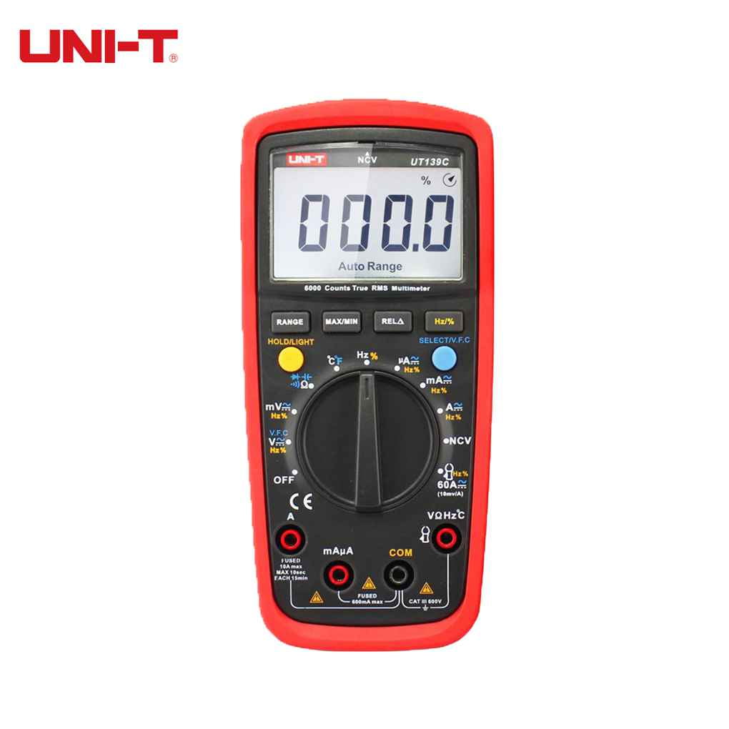 UNI-T UT139C True RMS Digital Multimeter Continuity Buzzer, MAX/MIN ...