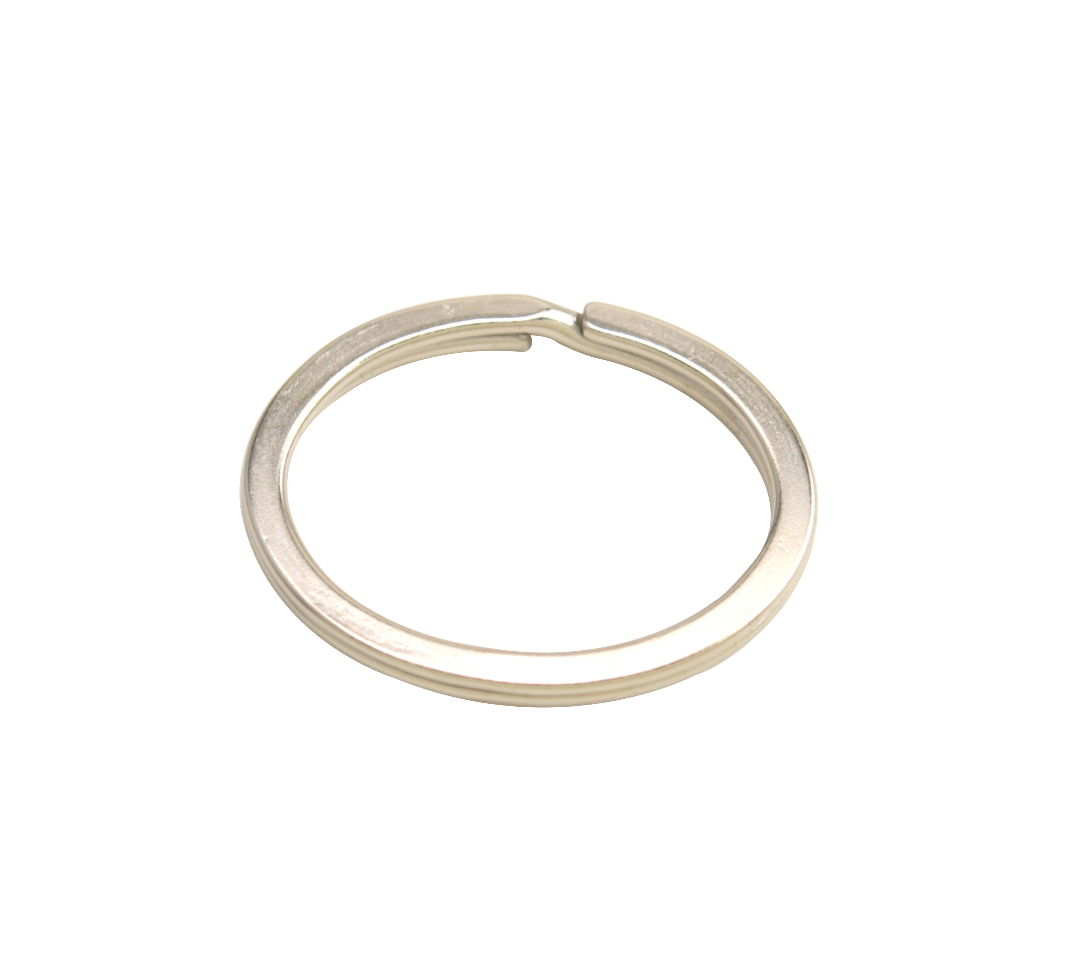 Fenggtonqii Metal 37mmX29mm Thick Silver Key Rings Split Ring Egg Shape ...