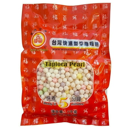 Wufuyuan multi color Tapioca Pearl for Bubble Tea Drink Boba Milk tea 1kg | Walmart Canada