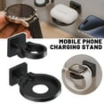 3-in-1 Charging Stand for Watch Phone Earbuds, Wall Mount ABS Organizer ...