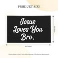 Jesus Loves You Bro Banner With Metal Grommets Double Sided Printed ...