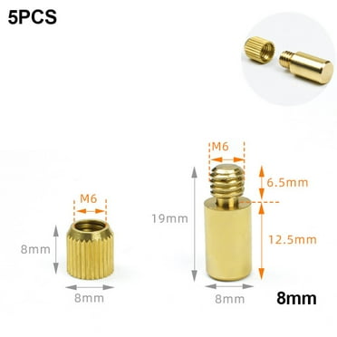 AFQH 5Pcs Brass Brackets Shelf Support Pins Stud Peg Embed Nut Screw ...