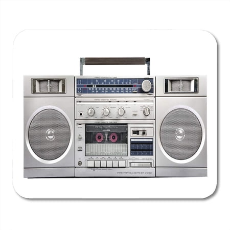 NUDECOR Speaker 1980S Silver Radio Boom Box Cassette Tape Stereo Retro ...