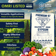 Diamond K Gypsum 50lb Premium 97 Calcium Sulfate Dihydrate Organic Lawn ...