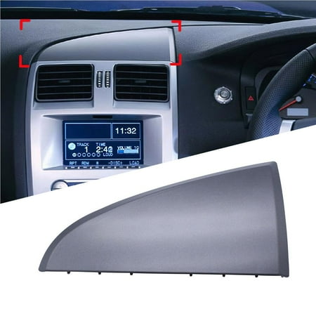Dashboard Center Panel Trim Cover Graphite Black Smooth Plastic Trim ...