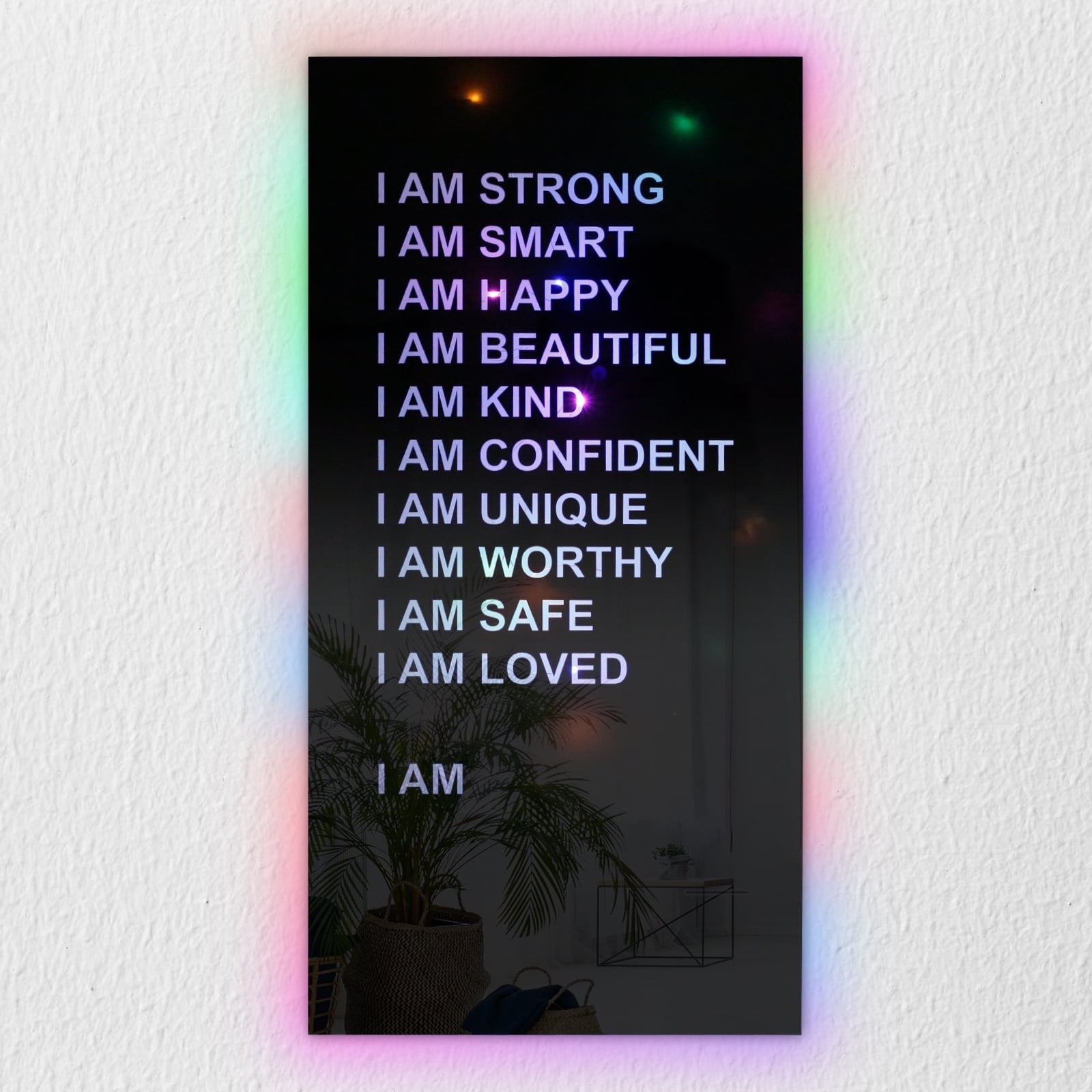 Summerkimy Affirmations Mirror Wall Decor,Personalized Affirmations ...