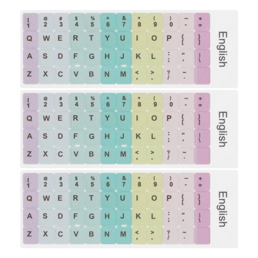 Uxcell Universal English Keyboard Stickers, Replacement Keyboard ...