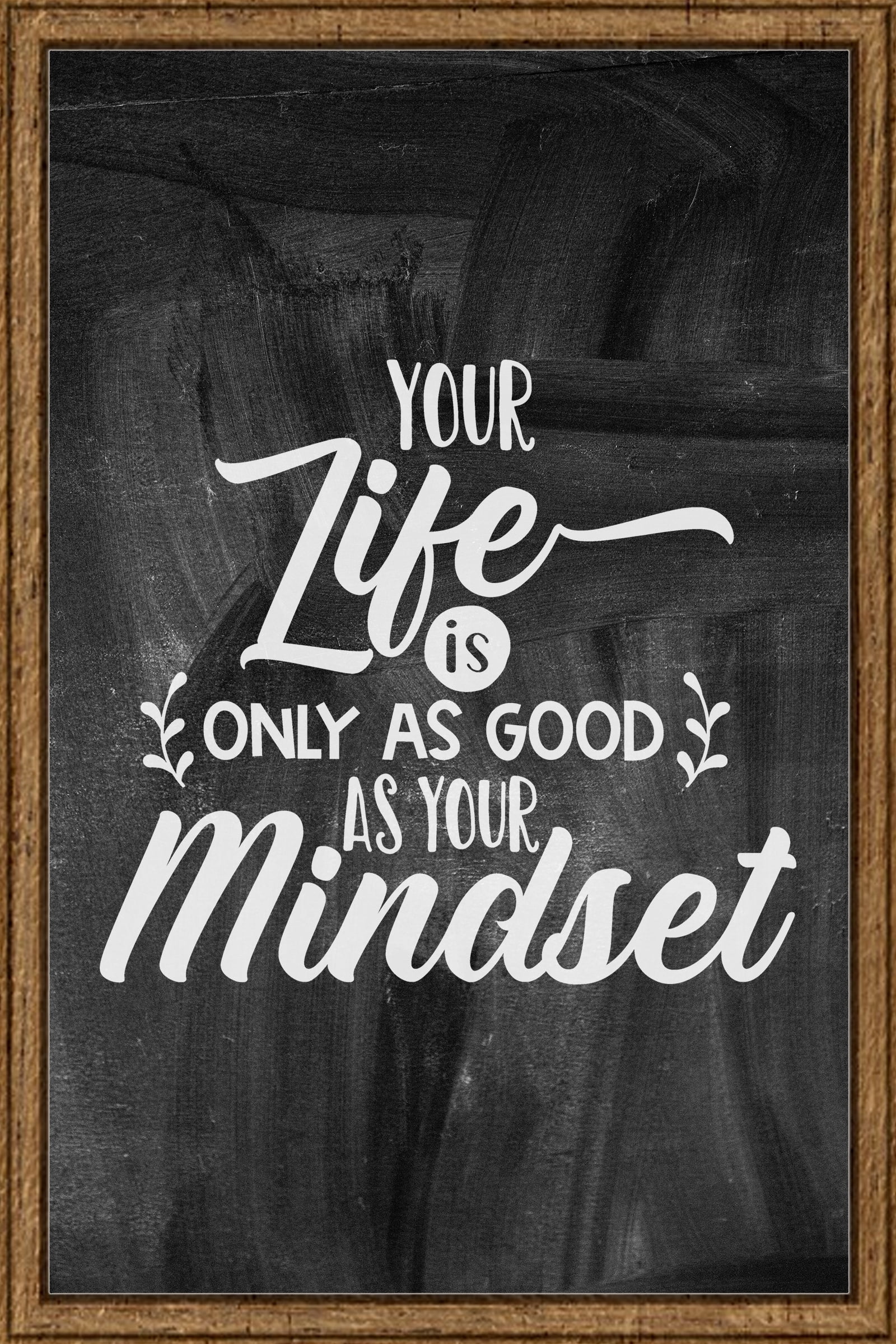 Your Life Is Only As Good As Your Mindset Positive Attitude Tin Sign ...