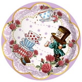 CC HOME Tea Party Tableware Set Serves 16 - Disposable Paper Plates ...