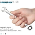2026 Best 15mm Metric Ratcheting Combination Wrench, Chrome Plated CR-V ...